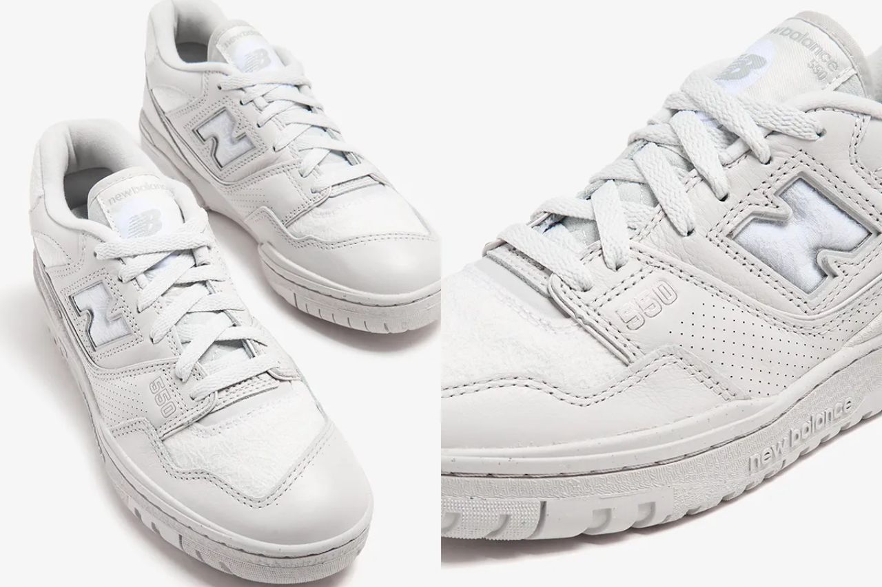 New Balance 550 White Lace Material Bùi Store